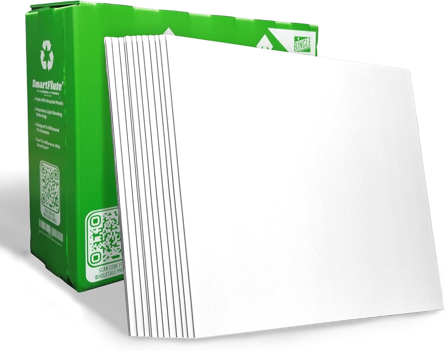 Non See-Through Yard Signs | SmartFlute™ Light-Blocking Wholesale Signs